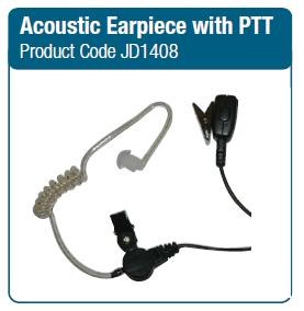 ACOUSTIC EARPIECE WITH PTT - THE SHOOTING HUB
